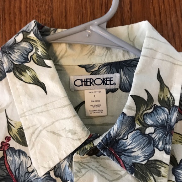 Cherokee | Shirts | Cherokee Hawaiian Shirt Large | Poshmark